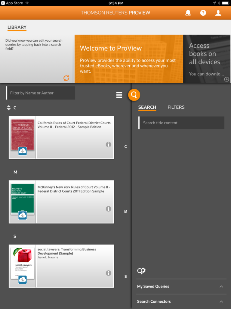 ProView Adds iPhone eBook App | Legal Current